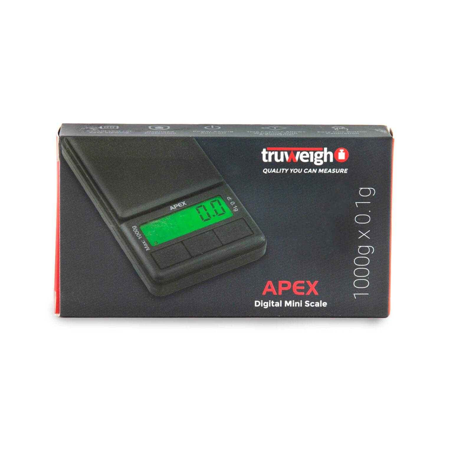 TRUWEIGH APEX DIGITAL MINI SCALE 1000G X 0.1G - Roanoke Wholesale