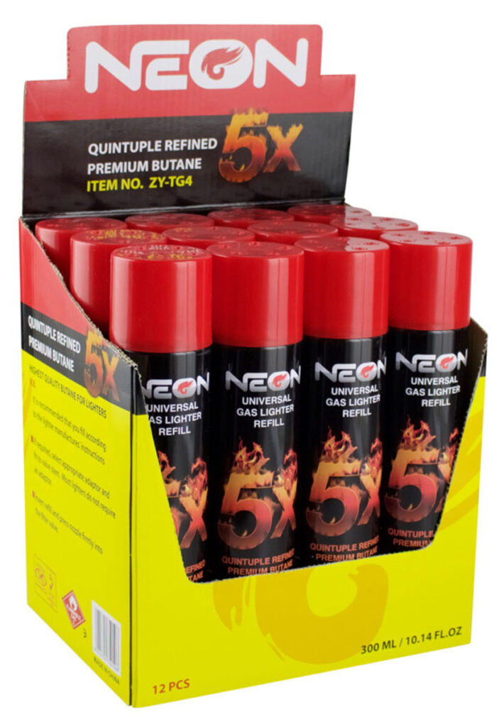 NEON BUTANE 5X GAS LIGHTER REFILL 300ML 12PCS [NO SHIPPING] - Roanoke ...
