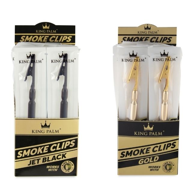 KING PALM SMOKE CLIPS JET BLACK 24CT DISPLAY – Roanoke Wholesale