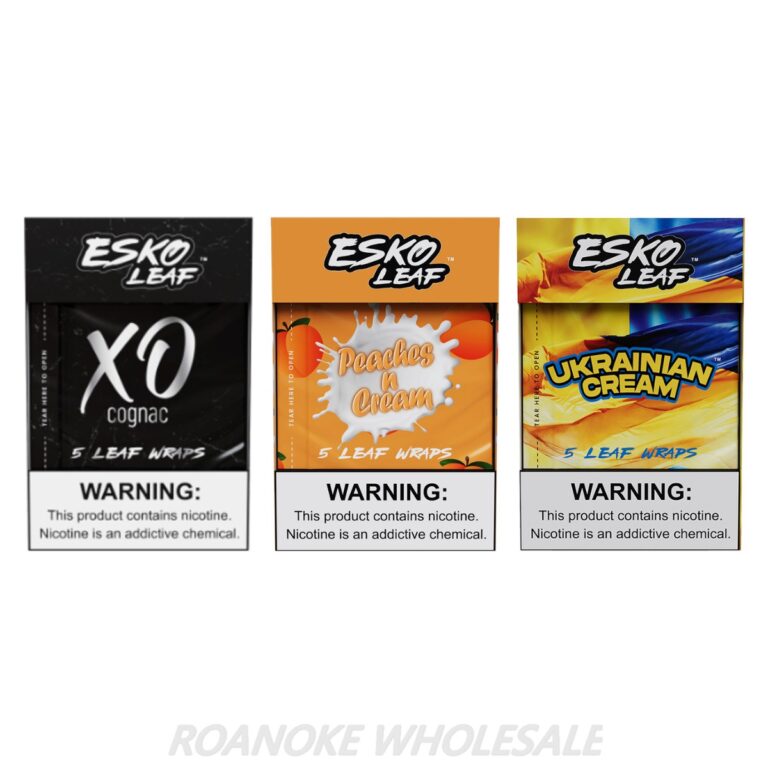 ESKOLEAF LEAF WRAPS 8/5 PACK - Roanoke Wholesale
