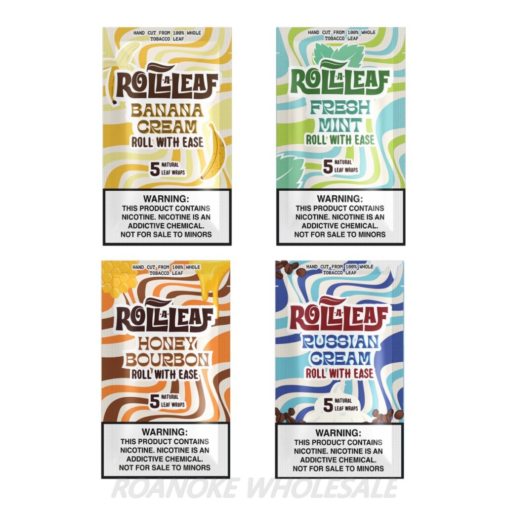 ROLL-A-LEAF NATURAL LEAF WRAPS 10/5 PACKS - Roanoke Wholesale