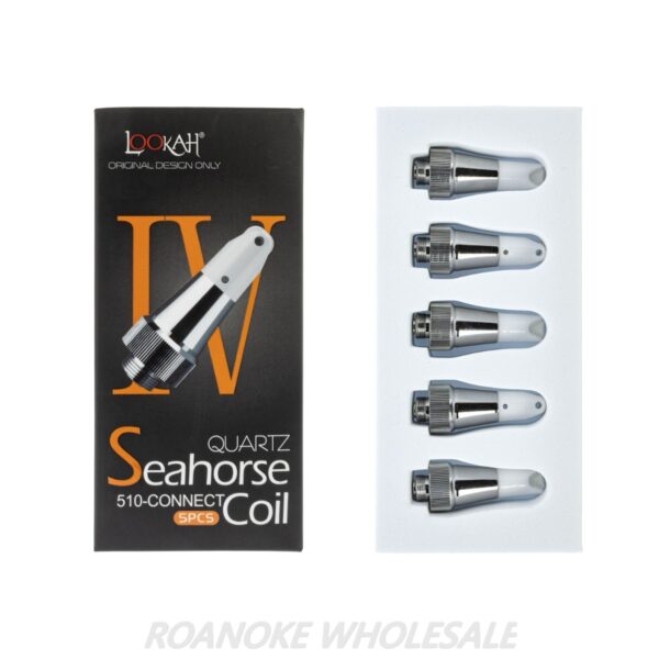 LOOKAH QUARTZ SEAHORSE (GENERATION IV) 510-CONNECT COIL 5PCS – Roanoke ...