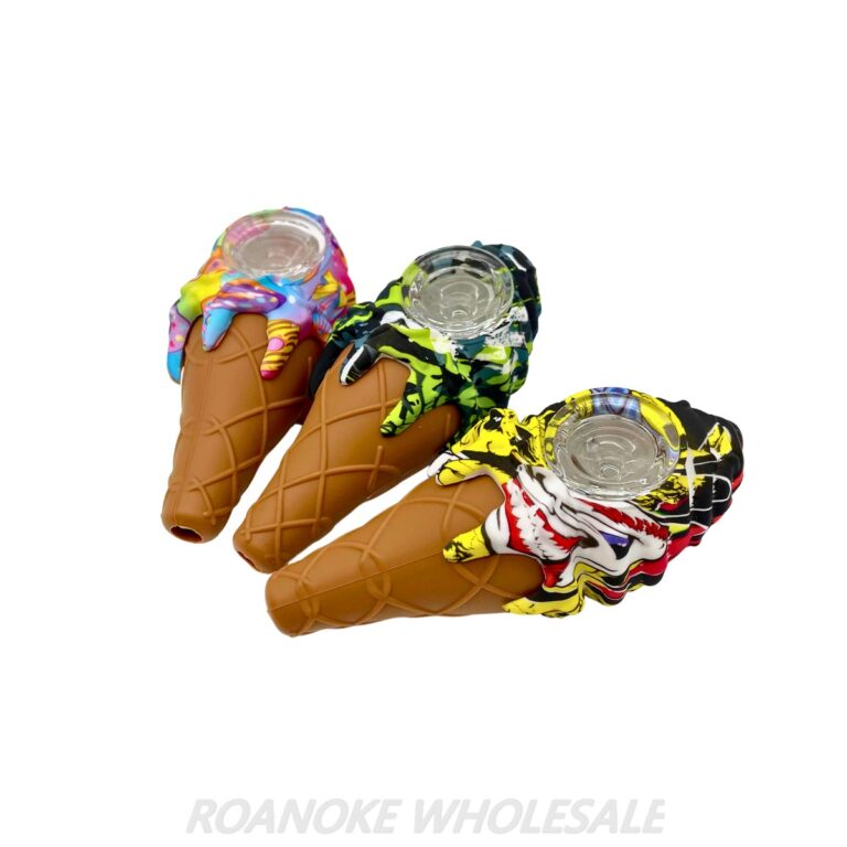 SILICONE PIPE ICE CREAM KIT 5PCS - Roanoke Wholesale