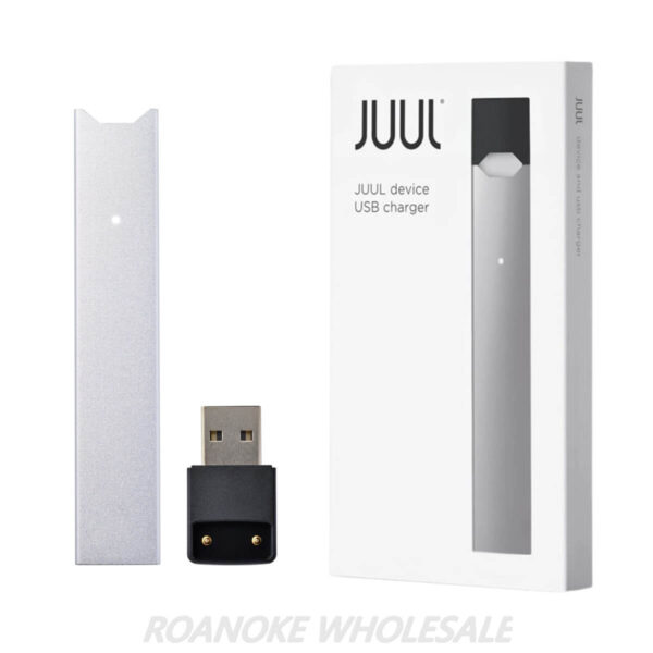 JUUL BASIC KIT 8PCS – SILVER – Roanoke Wholesale