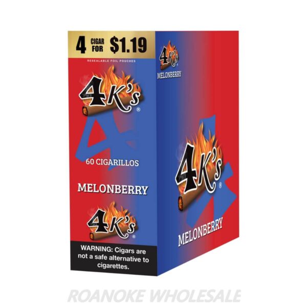 4K’S CIGARILLOS (4 FOR $1.19) 15/4 PACKS – Roanoke Wholesale