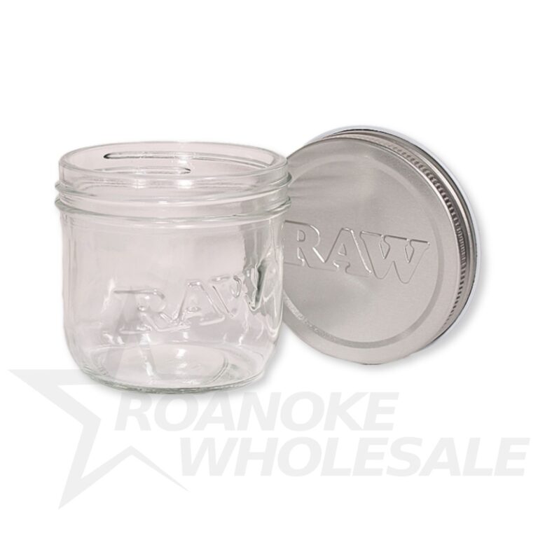 RAW MASON JAR 10OZ 6PCS - Roanoke Wholesale