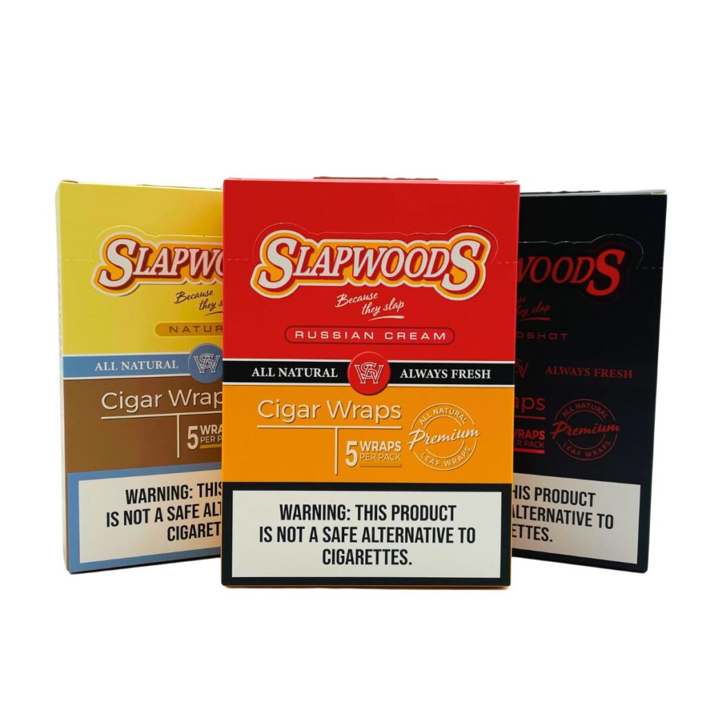 SLAPWOODS CIGAR WRAPS [$6.99] 10/5 PACKS - Roanoke Wholesale