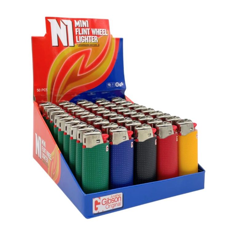 GIBSON MINI N1 LIGHTERS 50PCS [NO SHIPPING] - Roanoke Wholesale