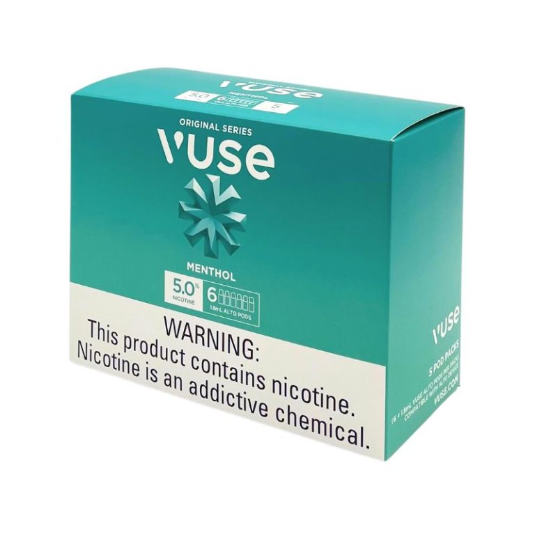VUSE ALTO PODS 5.0% 6PK - MENTHOL - Roanoke Wholesale