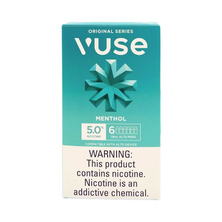 VUSE ALTO PODS 5.0% 6PK - MENTHOL - Roanoke Wholesale